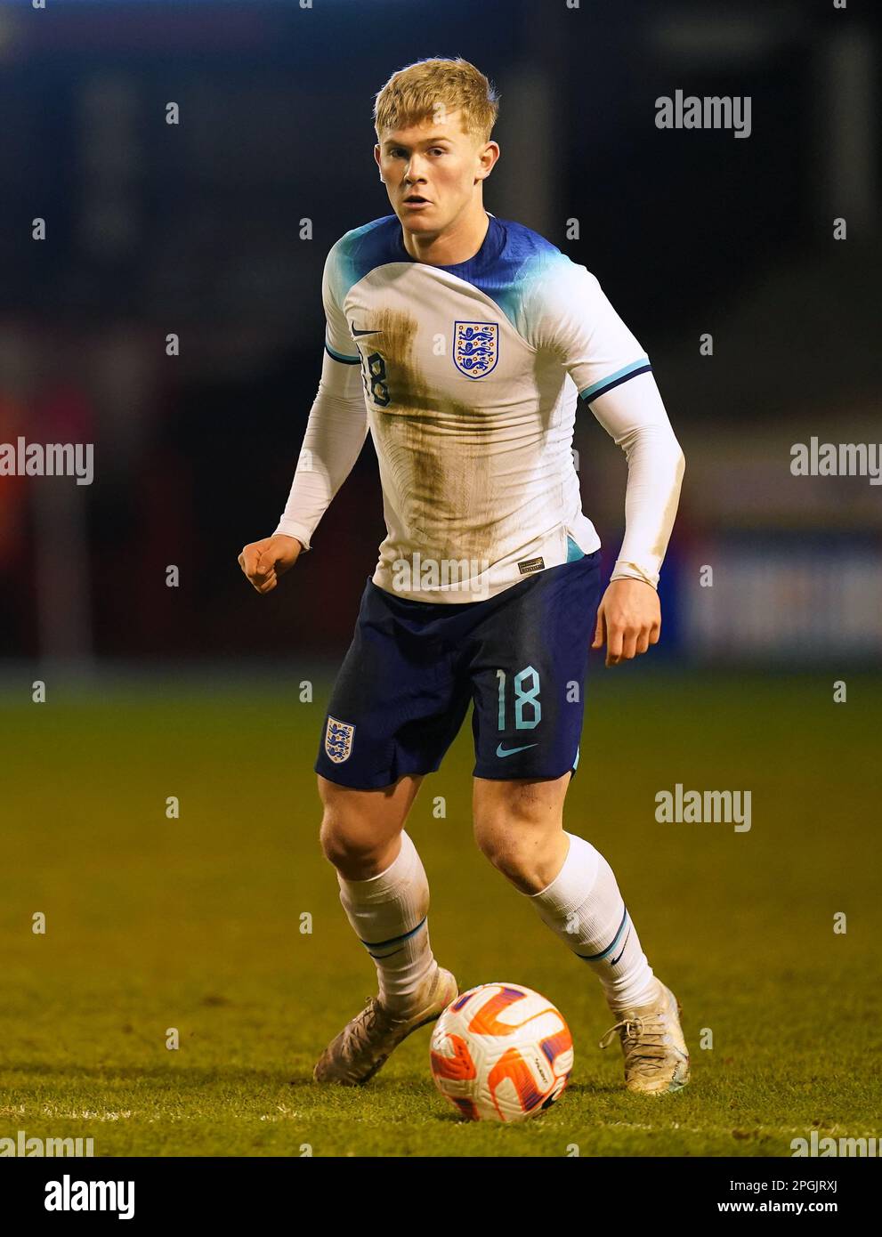 England’s Lewis Hall during the UEFA European Under-19 Championship ...