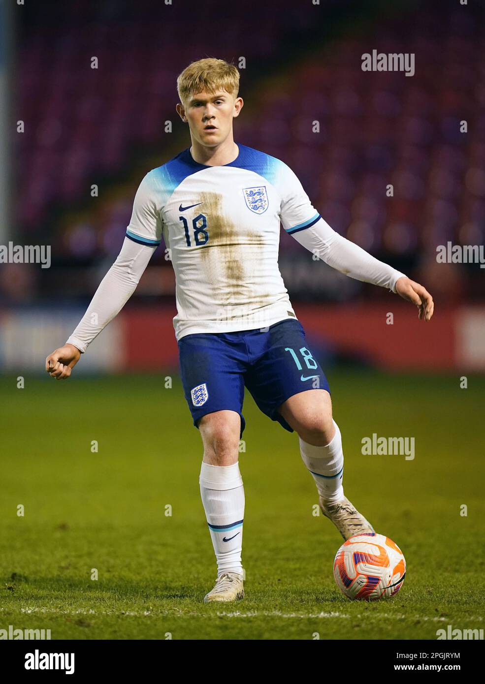 England’s Lewis Hall during the UEFA European Under-19 Championship ...