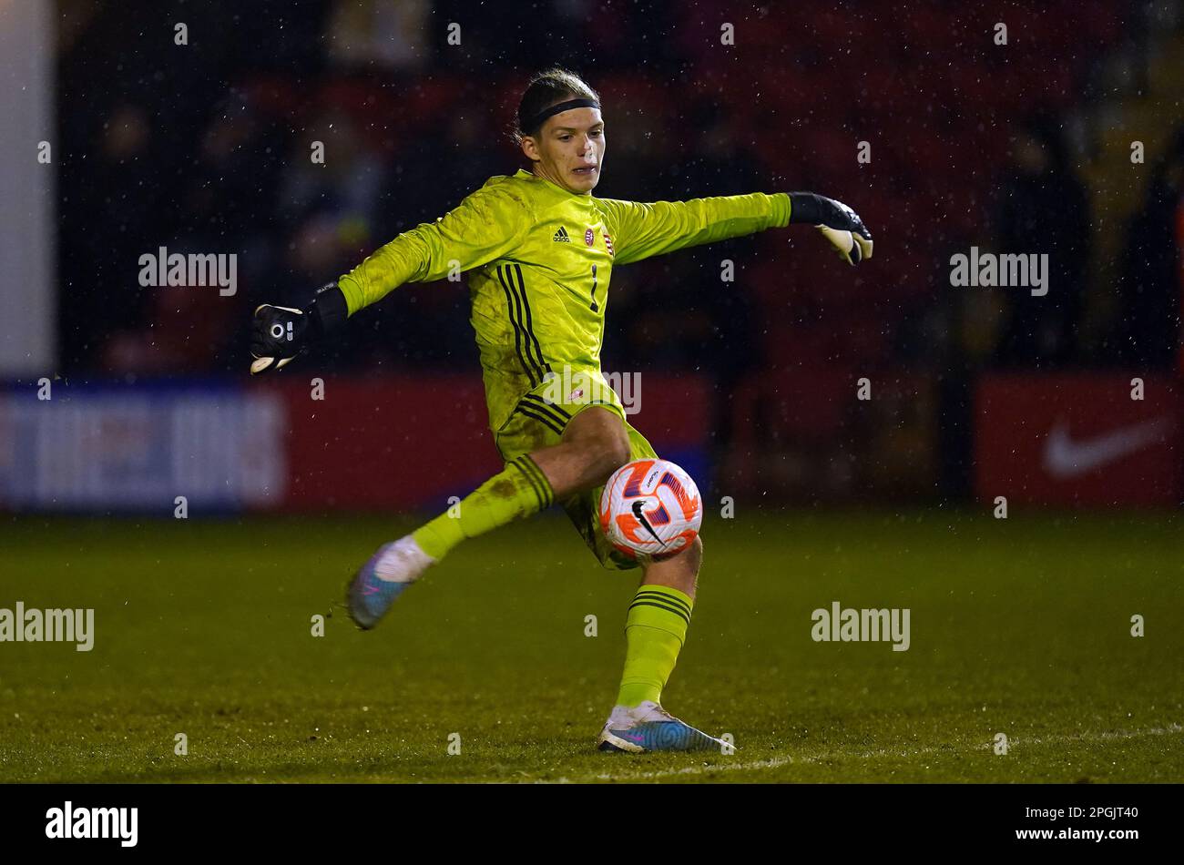 Hungary goalkeeper Armin Pecsi during the UEFA European Under-19 ...