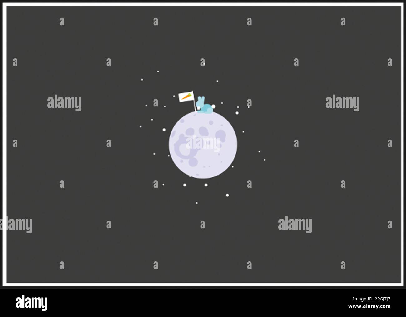 Rabbit on the moon Stock Photo - Alamy