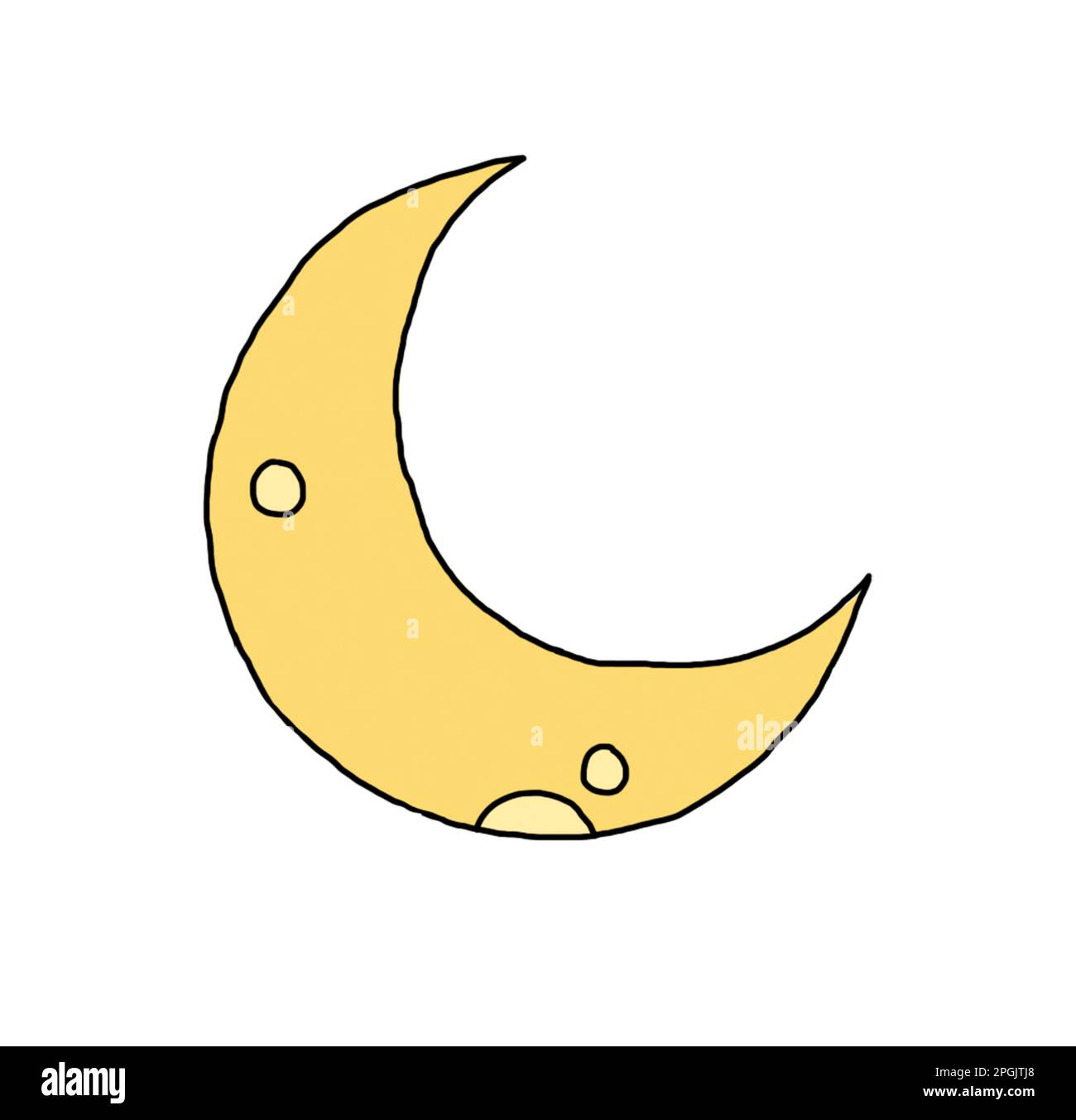 Cartoon moon Cut Out Stock Images & Pictures - Alamy