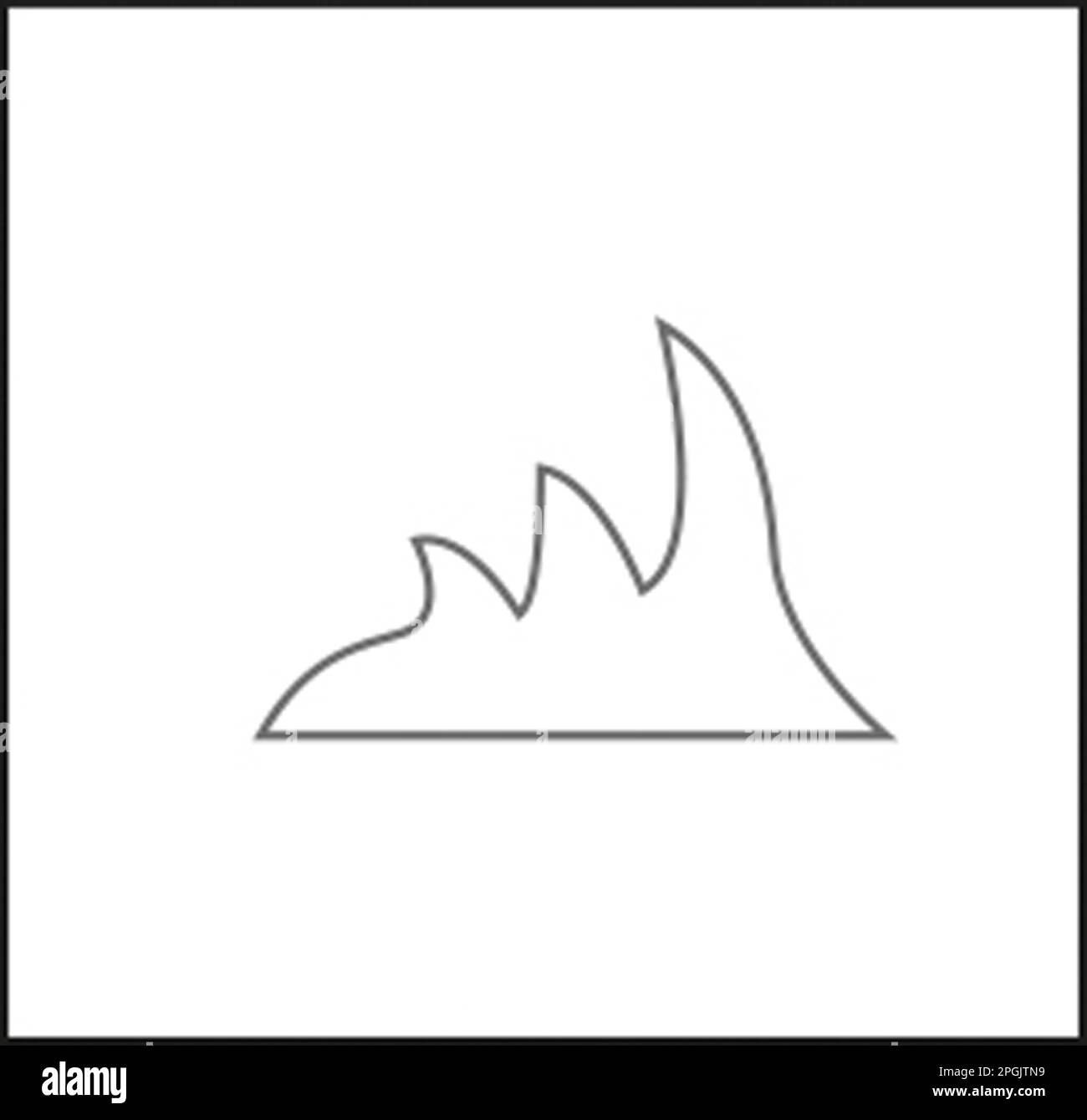 Illustration of a locking shape dorsal fin Stock Photo - Alamy