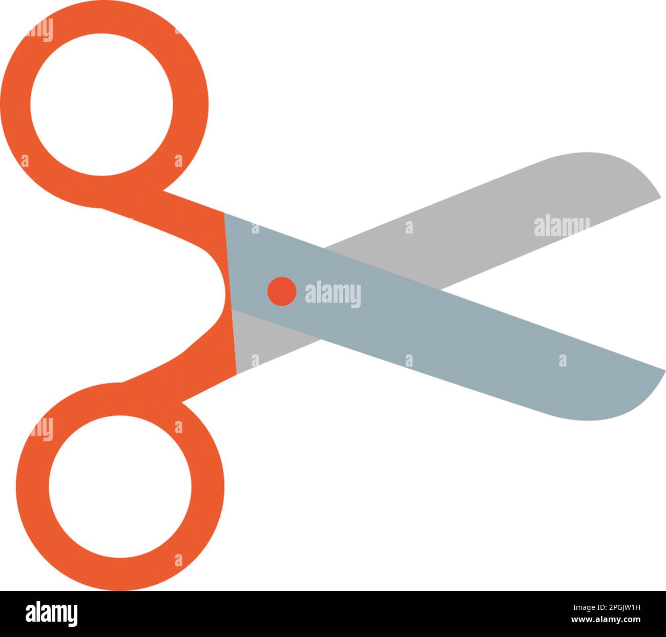 Illustrated pain of scissors Stock Photo - Alamy