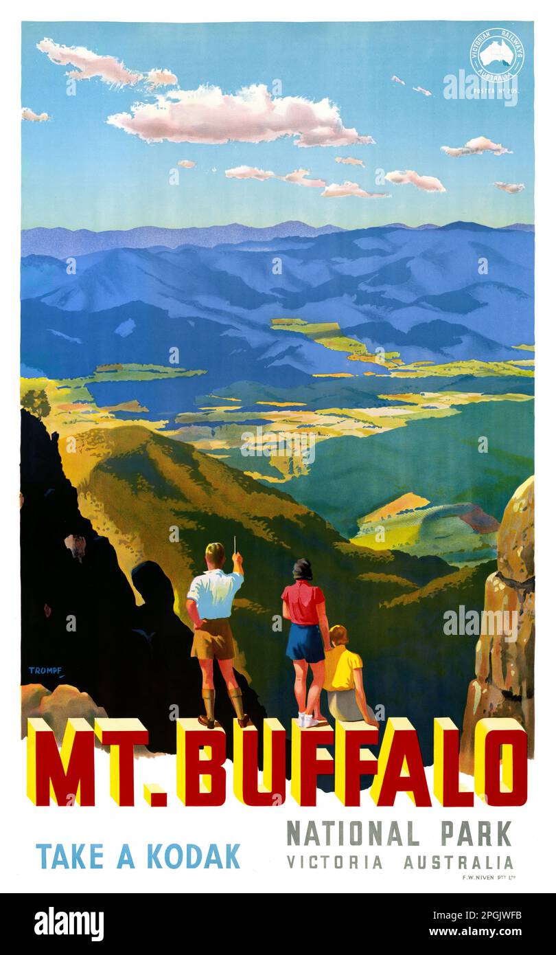 Mt. Buffalo. National Park by Percival Albert Trompf (1902-1964 ...