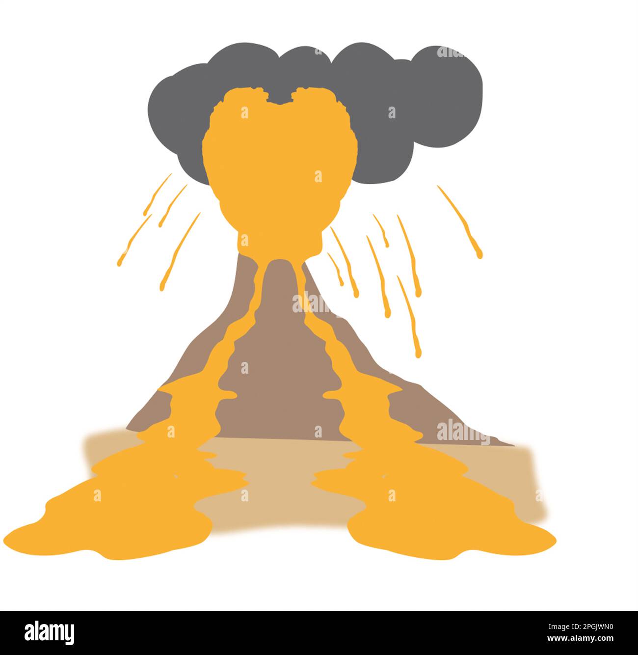 Volcano graphics Cut Out Stock Images & Pictures - Alamy