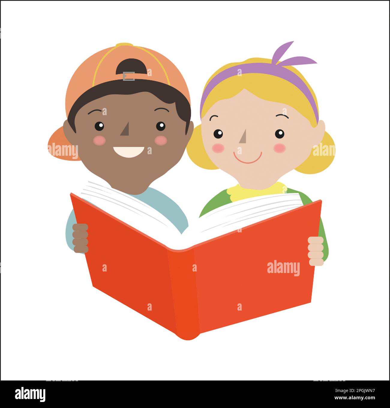 Boy reading cartoon hi-res stock photography and images - Alamy