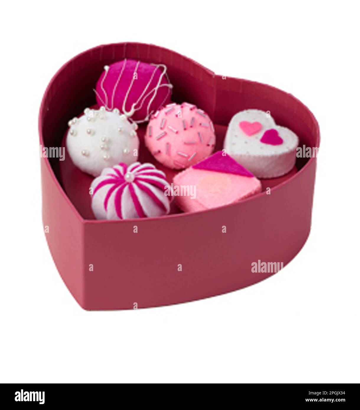 Toy chocolates in a box Stock Photo - Alamy