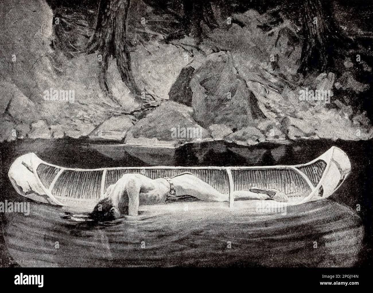 Sideways fell into the river, Plunged beneath the sluggish water from ...