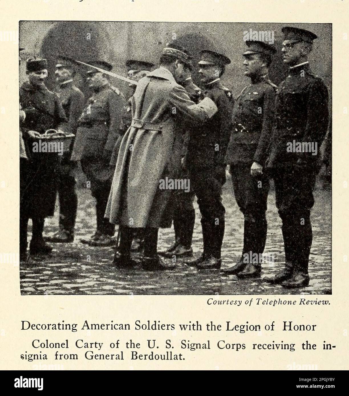 Decorating American Soldiers with the Legion of Honor Colonel Carty of ...