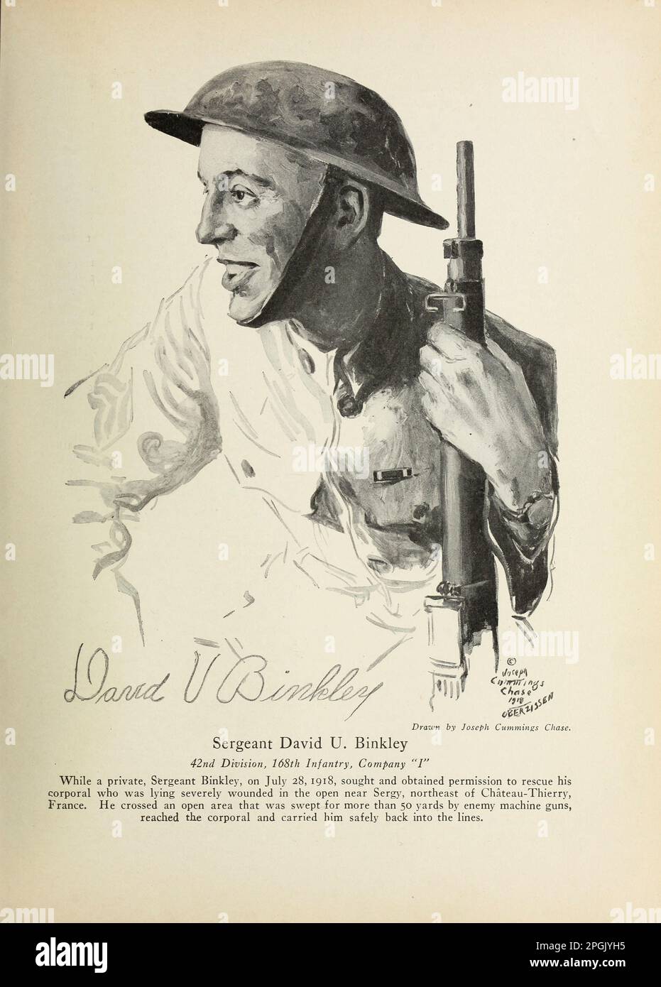 Sergeant David U. Binkley 42nd Division, 168th Infantry, Company "I ...
