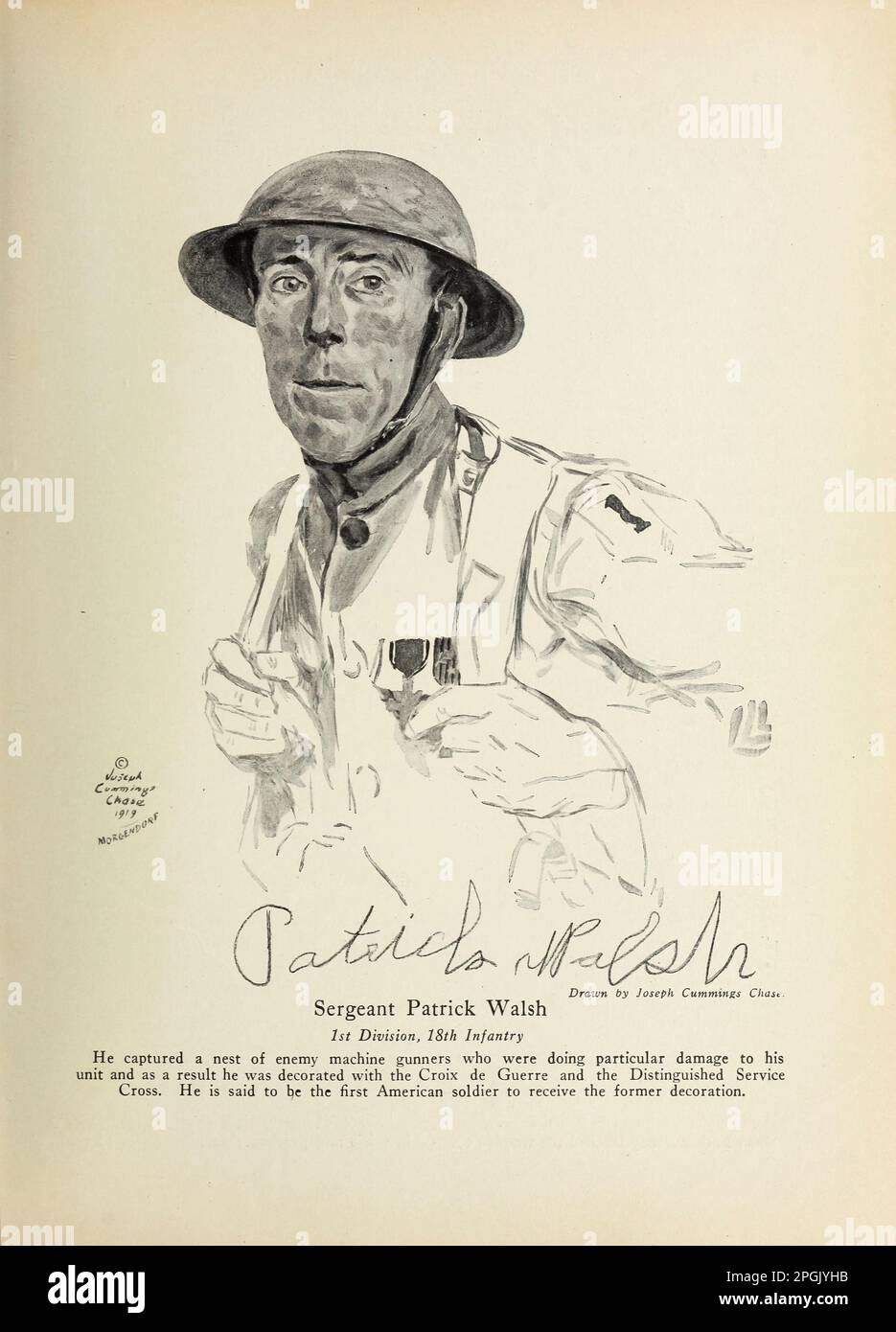 Sergeant Patrick Walsh 1st Division, 18th Infantry He captured a nest ...