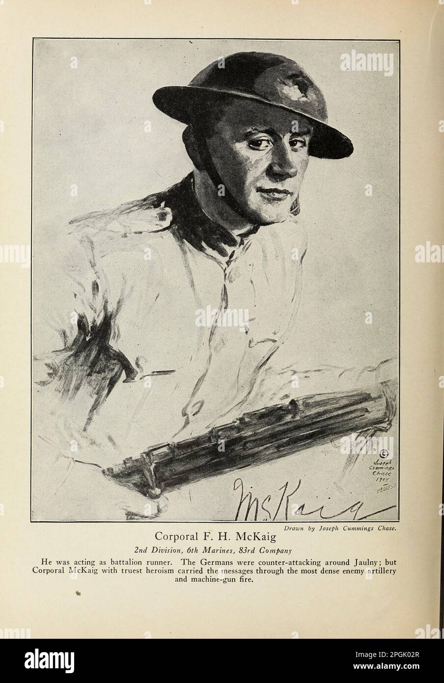 Corporal F. H. McKaig 2nd Division, 6th Marines, 83rd Company He was ...