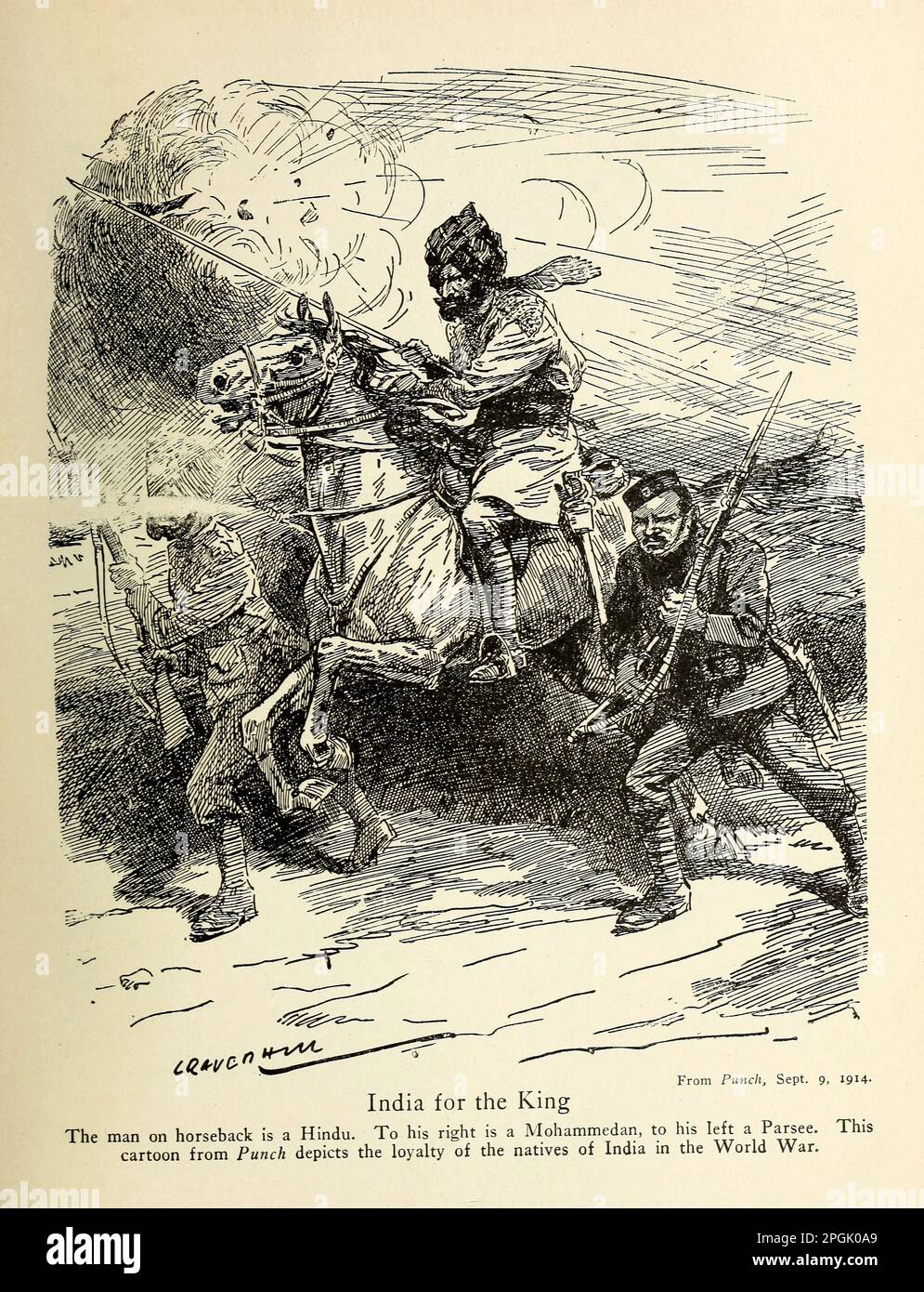 India for the King The man on horseback Is a Hindu. To his right is a ...