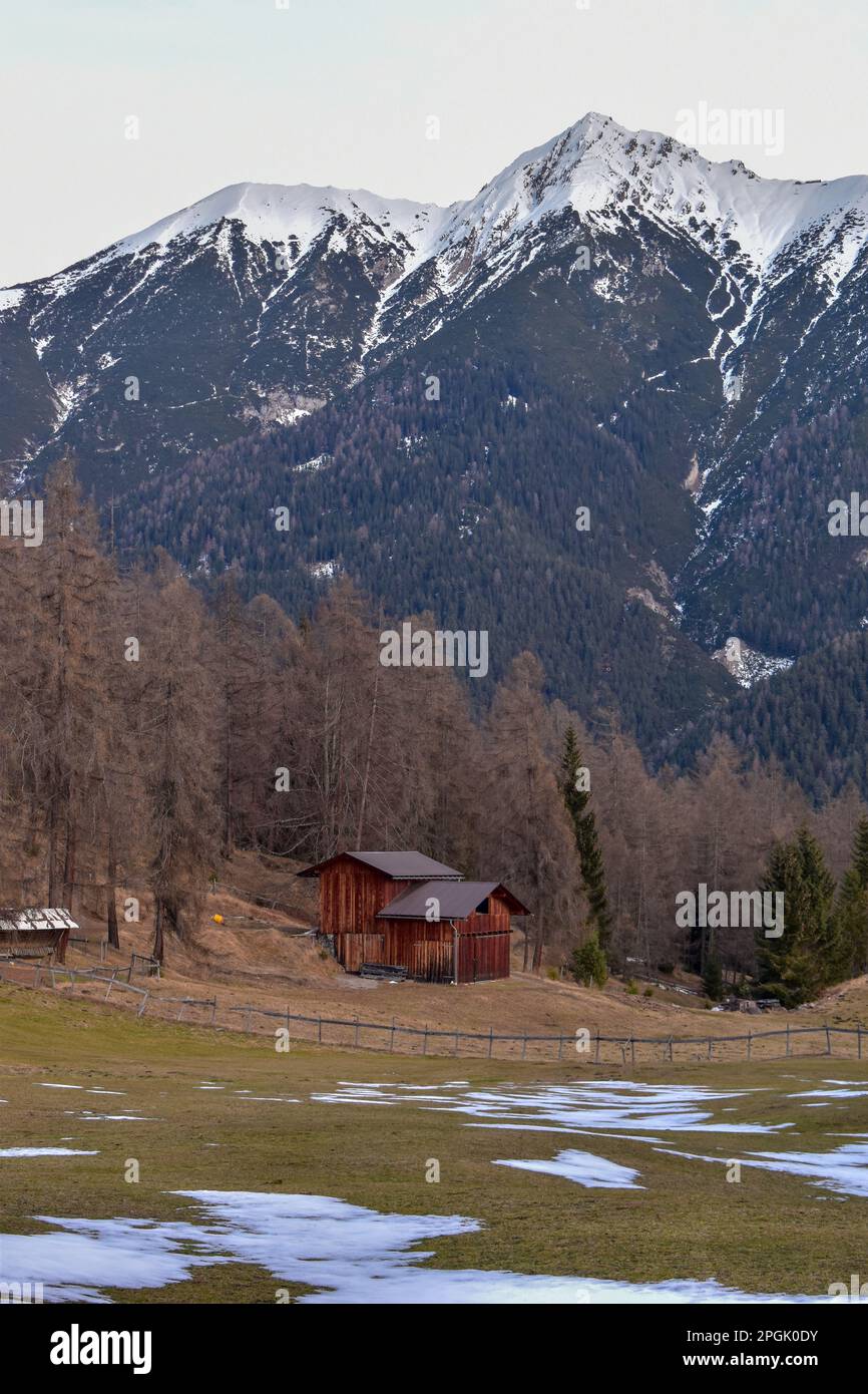 Beautiful view on little mountainous village, Seefeld in Tirol is an ...