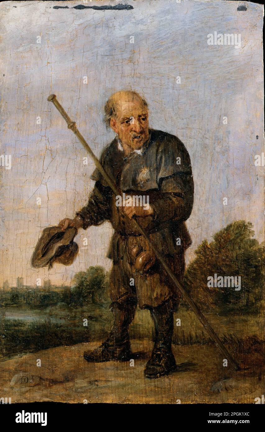 Pilgrim 17th century by David Teniers the Younger Stock Photo - Alamy
