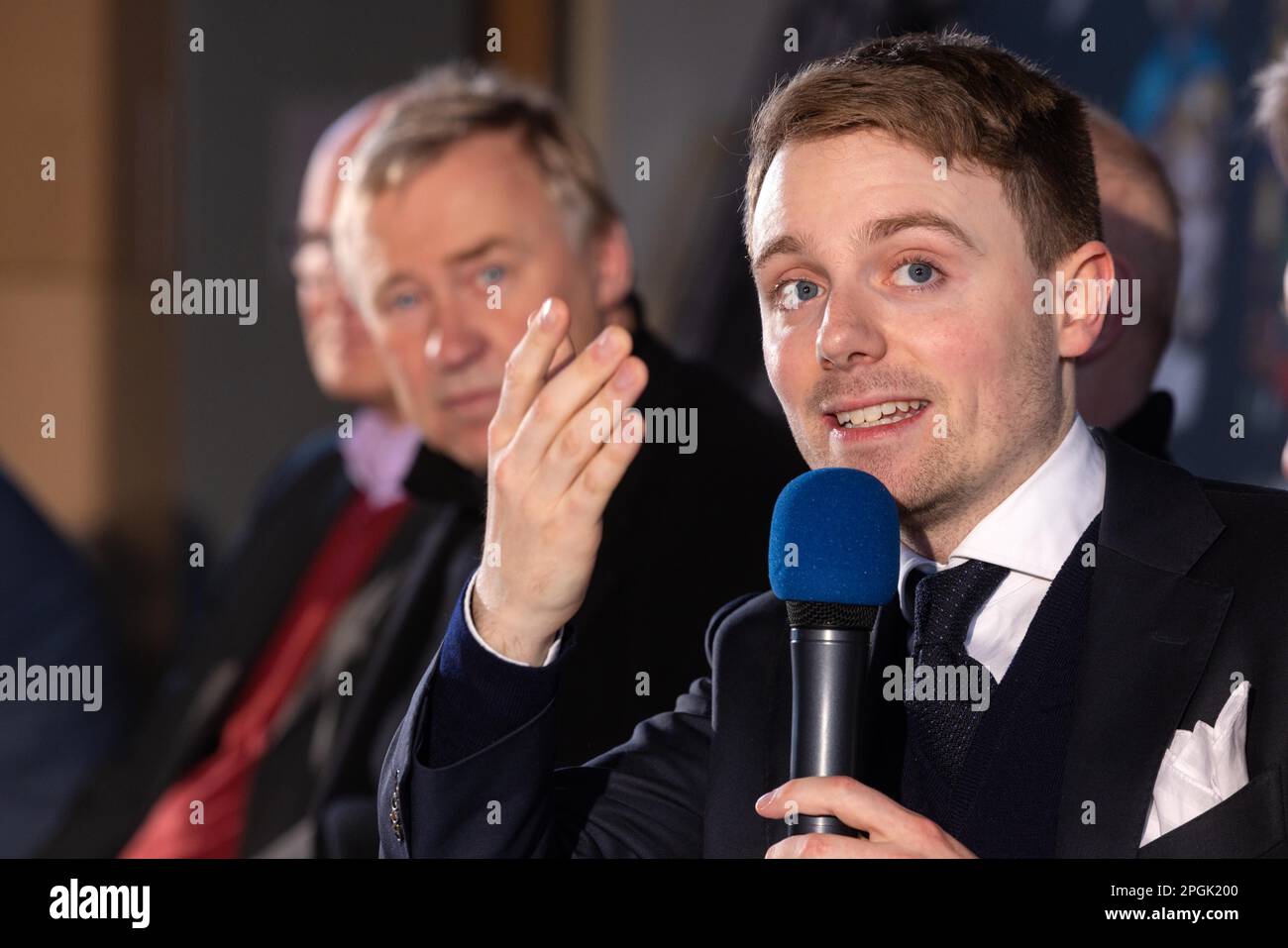 Meiningen, Germany. 23rd Mar, 2023. Killian Farrell, new general music ...