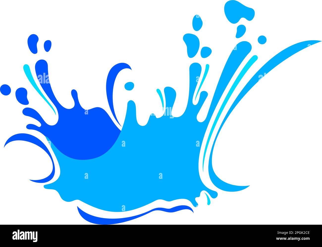 Water wave for logo, aqua splash blue symbol, brand liquid sign for ...
