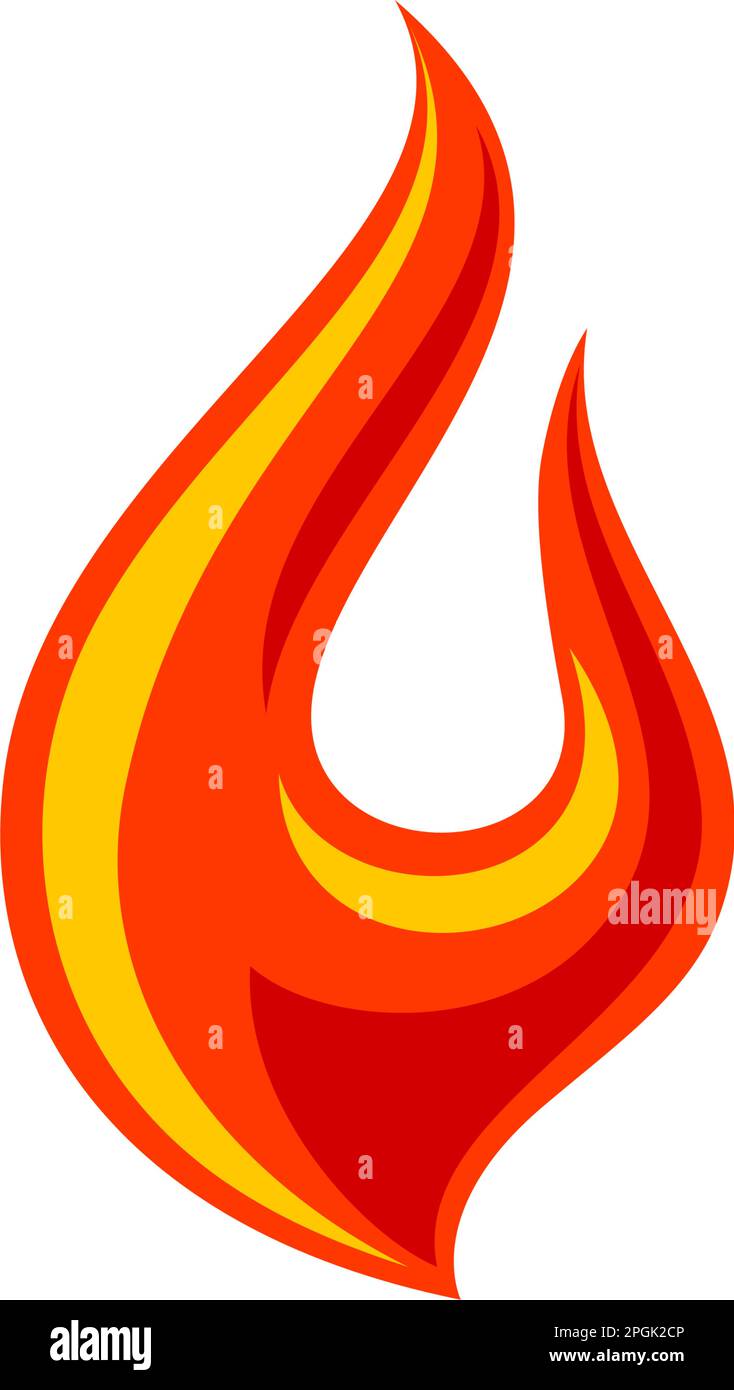 Fire flame for logo, hot red orange blazing symbol, brand sign for your ...