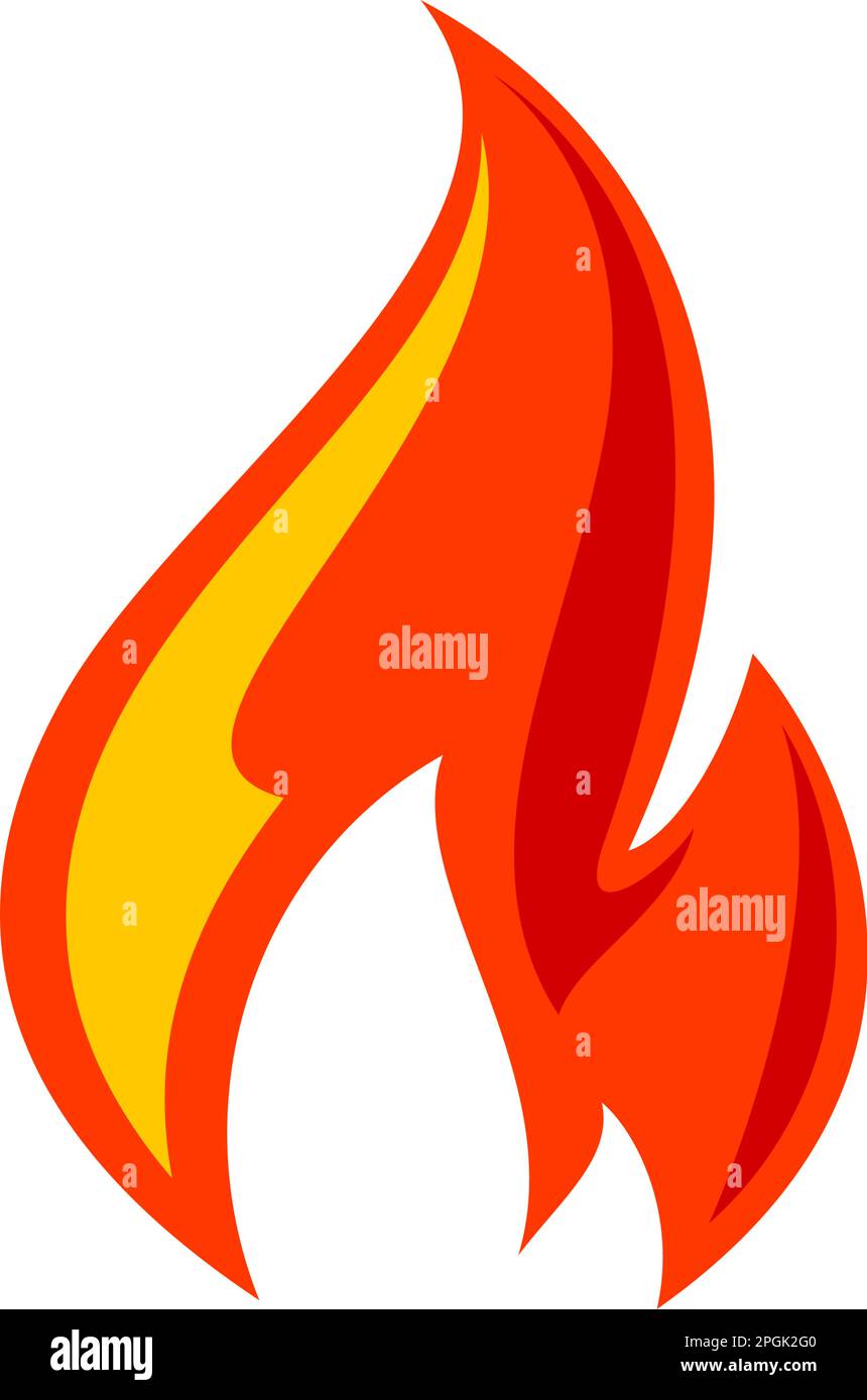 Fire flame for logo, hot red orange blazing symbol, brand sign for your ...