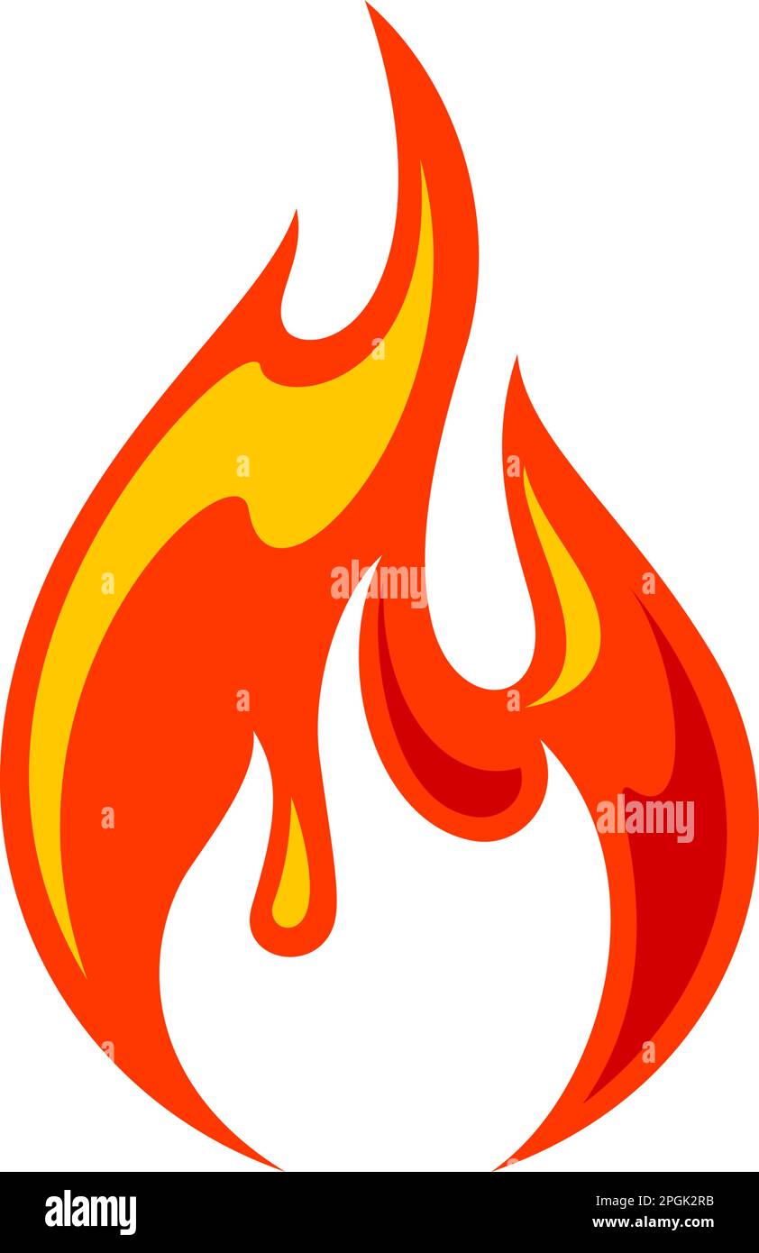 Fire flame for logo, hot red orange blazing symbol, brand sign for your ...