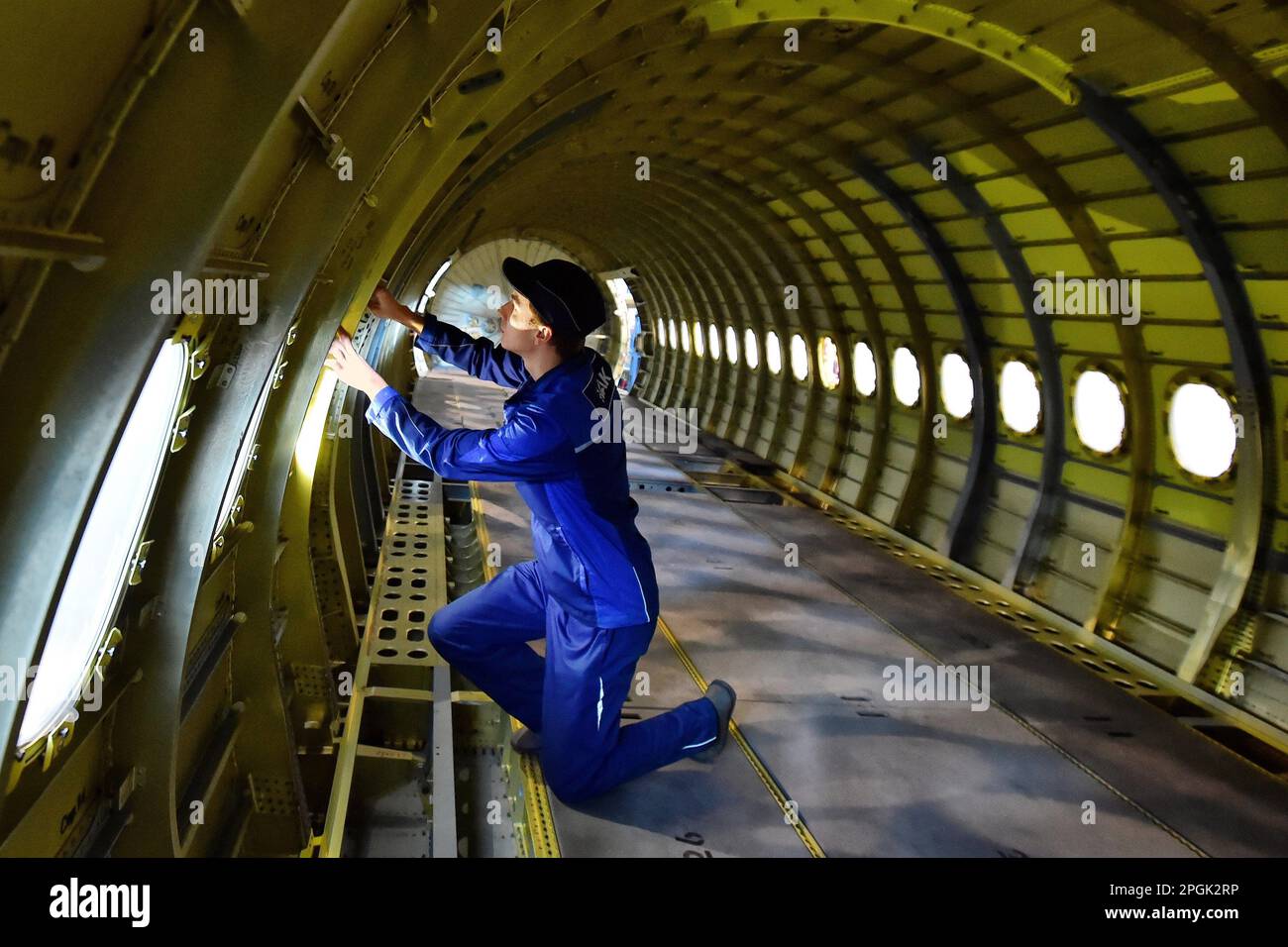 Novosibirsk, Russia. 15th Mar, 2023. Installation of elements of the ...