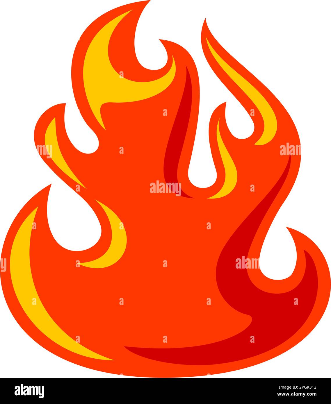 Fire flame for logo, hot red orange blazing symbol, brand sign for your ...