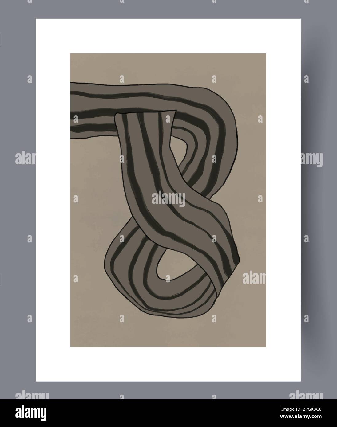 Abstract way chaotic form wall art print Stock Vector Image & Art - Alamy