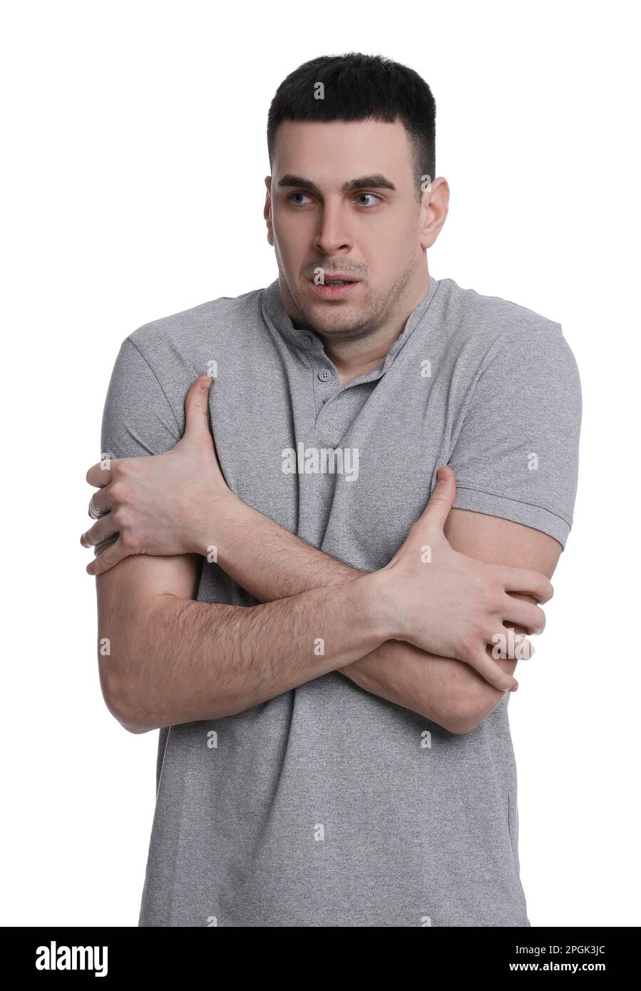 Patient suffering from high fever hi-res stock photography and images ...