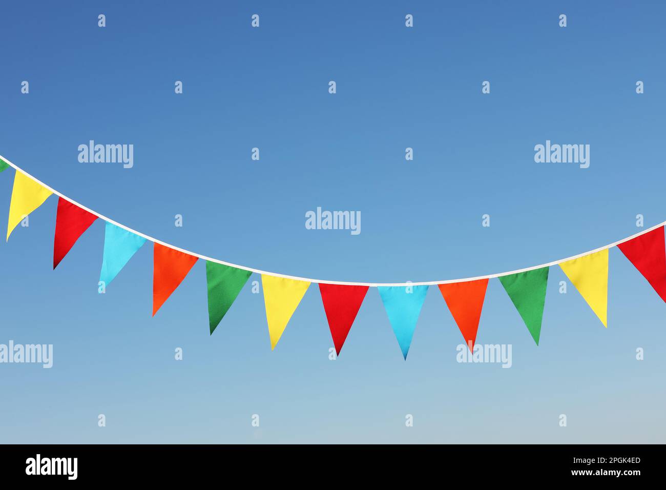 Triangular flags rope hi-res stock photography and images - Alamy