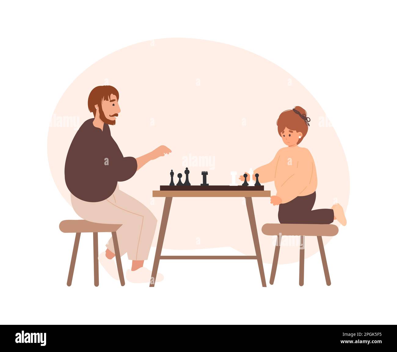 Cartoon chess board hi-res stock photography and images - Alamy