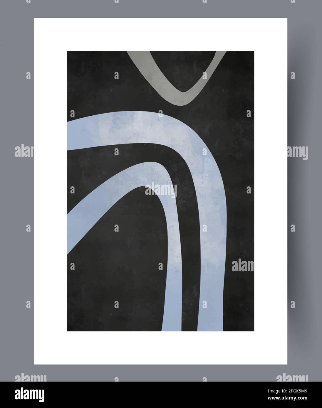 Abstract lines postmodernism wall art print Stock Vector Image & Art ...