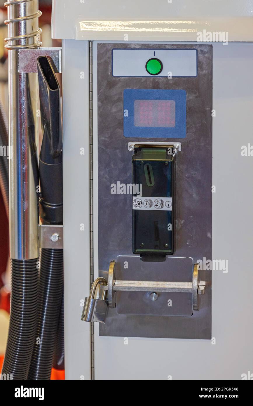 Coin Operated Vacuum Cleaner Machine Car Wash Self Service Stock Photo ...