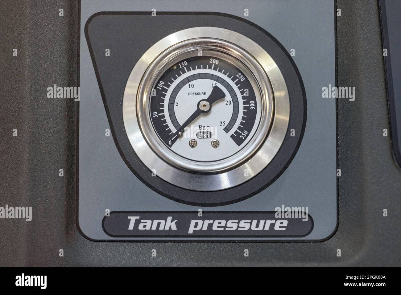 Tank Pressure Gauge Bar Psi Scale Garage Equipment Machine Stock Photo ...