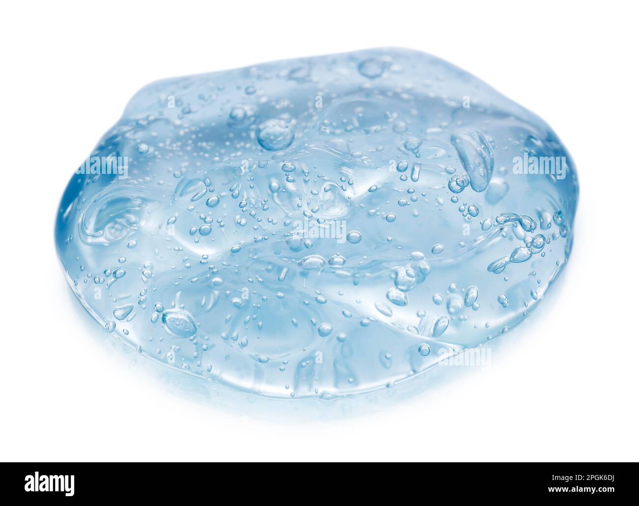 Sample of transparent shower gel on white background Stock Photo - Alamy