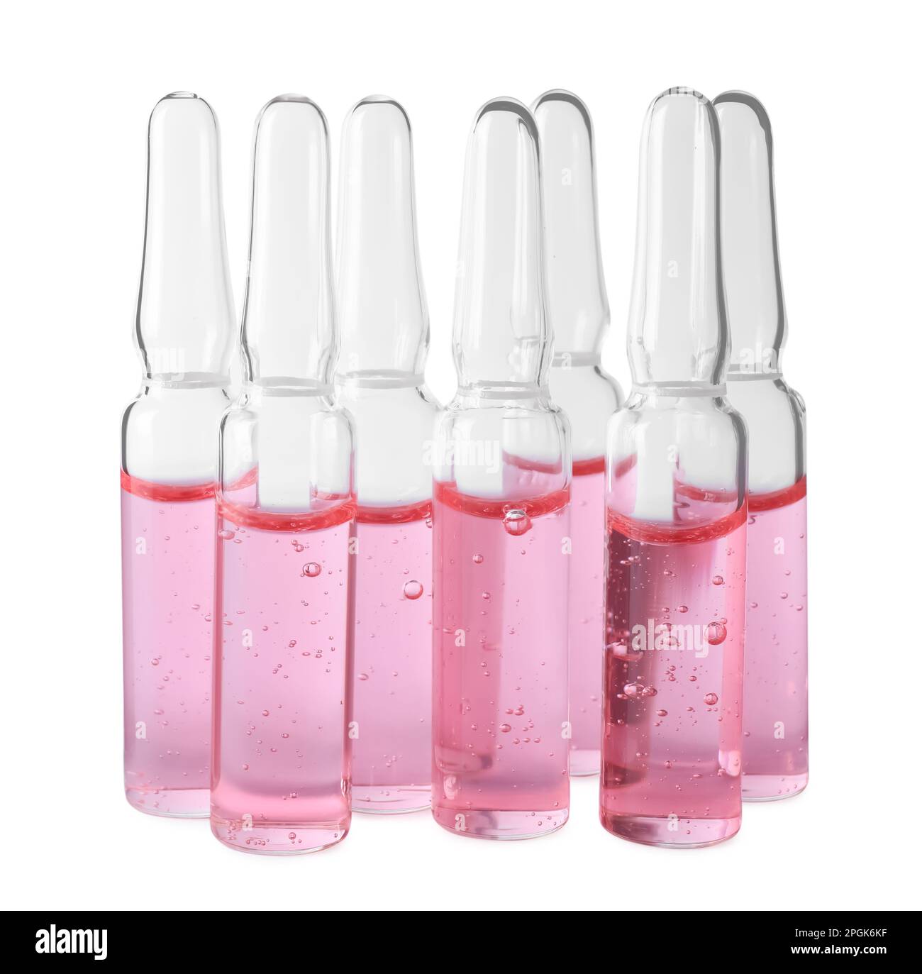 Pharmaceutical ampoules with medication on white background Stock Photo ...