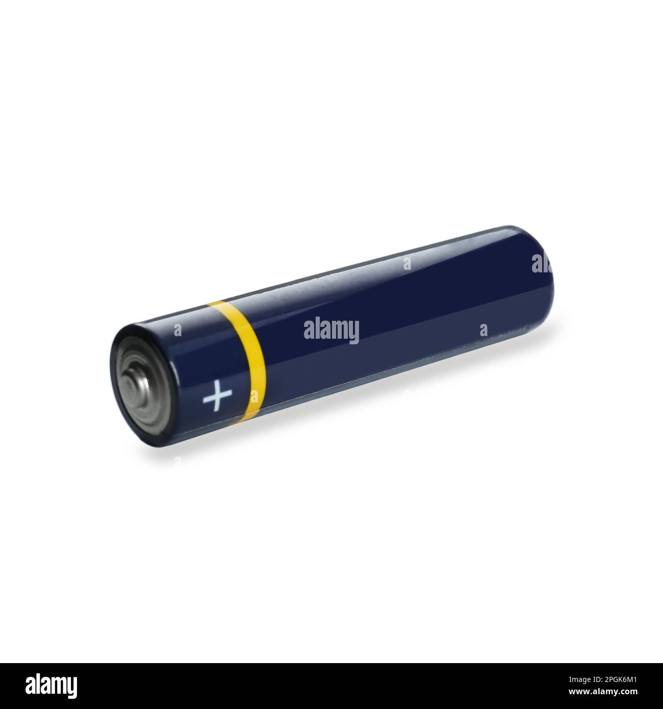 New AAA battery isolated on white. Dry cell Stock Photo - Alamy