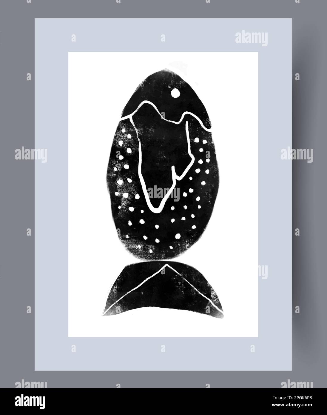 Abstract figures contemporary wall art print Stock Vector Image & Art ...