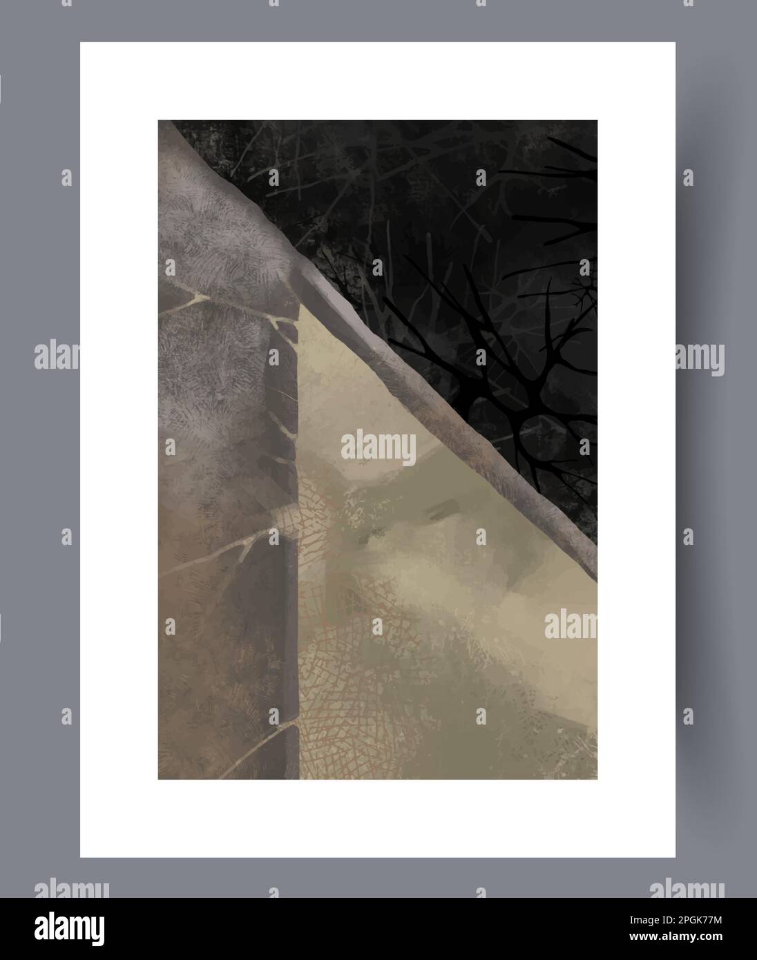 Abstract grunge paper shapes hi-res stock photography and images - Alamy