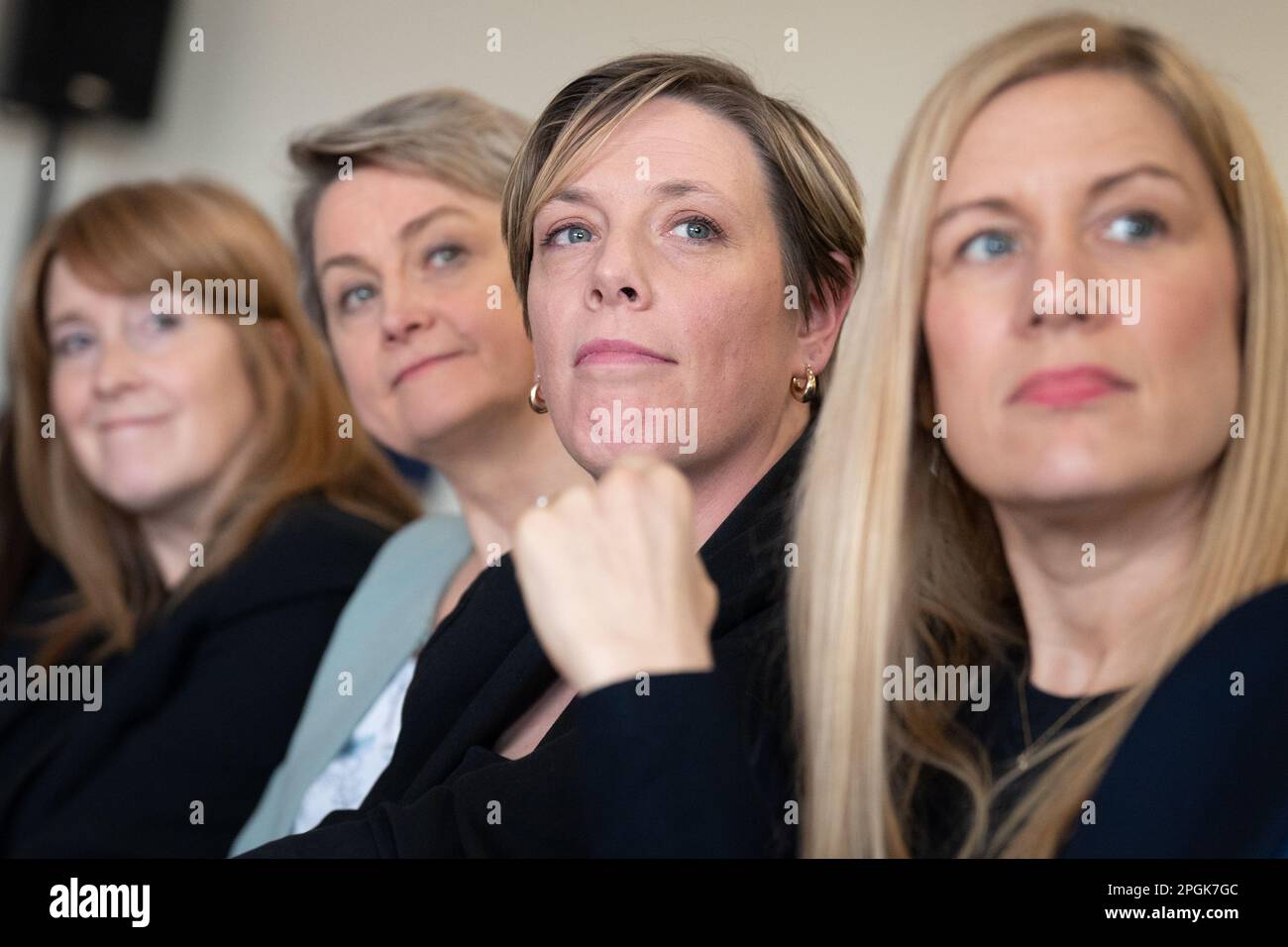 Labour MP's Sarah Jones, Yvette Cooper, Jess Phillips and Ellie Reeves ...
