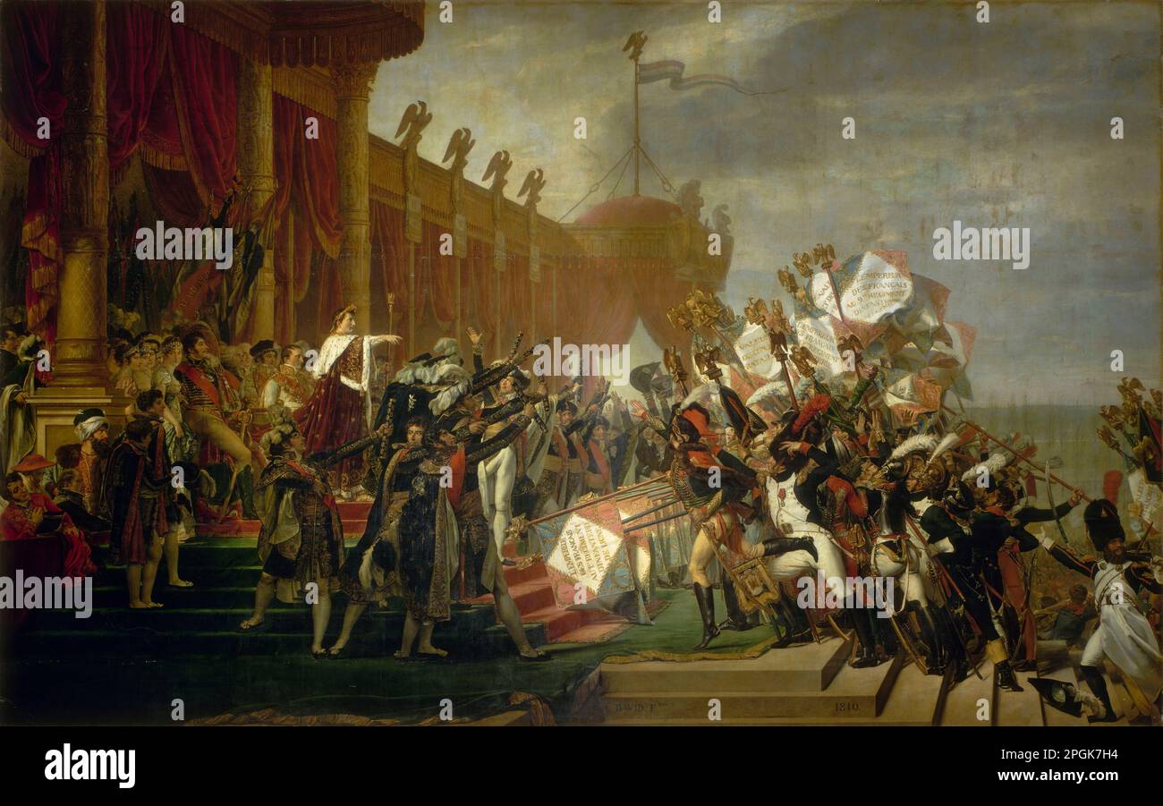 The Army takes an Oath to the Emperor after the Distribution of Eagles ...