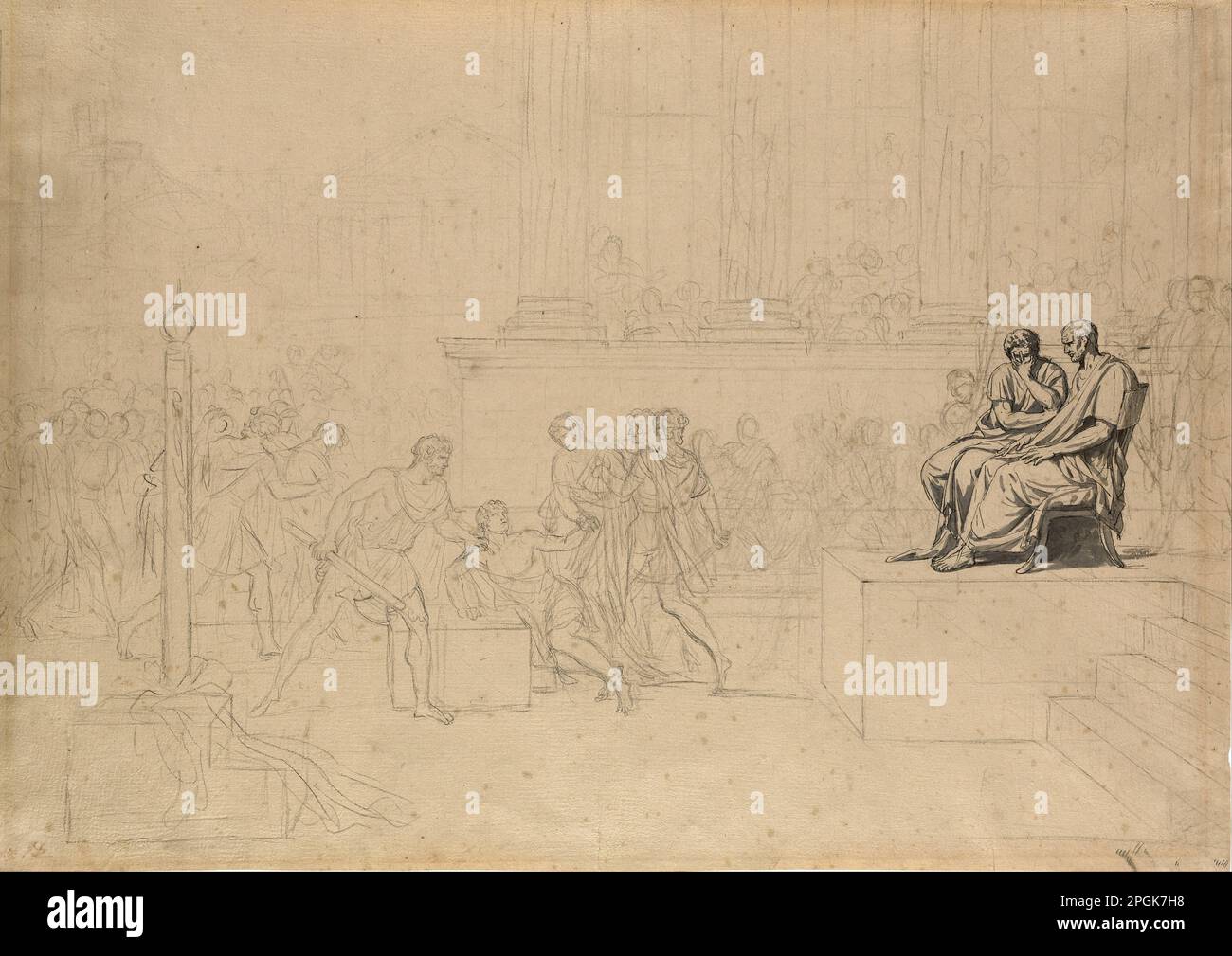 Study for the Execution of the Sons of Brutus 1785/1786 by Jacques ...