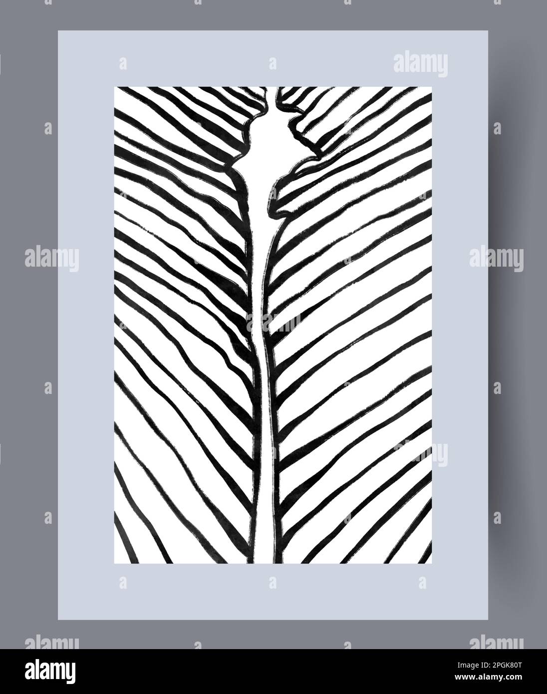 Abstract lines modern picture wall art print Stock Vector Image & Art ...