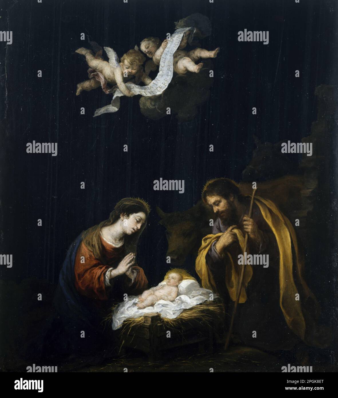The Nativity c. 1665-1670 by Bartolome Esteban Murillo Stock Photo - Alamy
