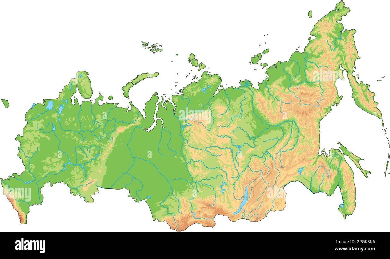 Europe and russia map Cut Out Stock Images & Pictures - Alamy