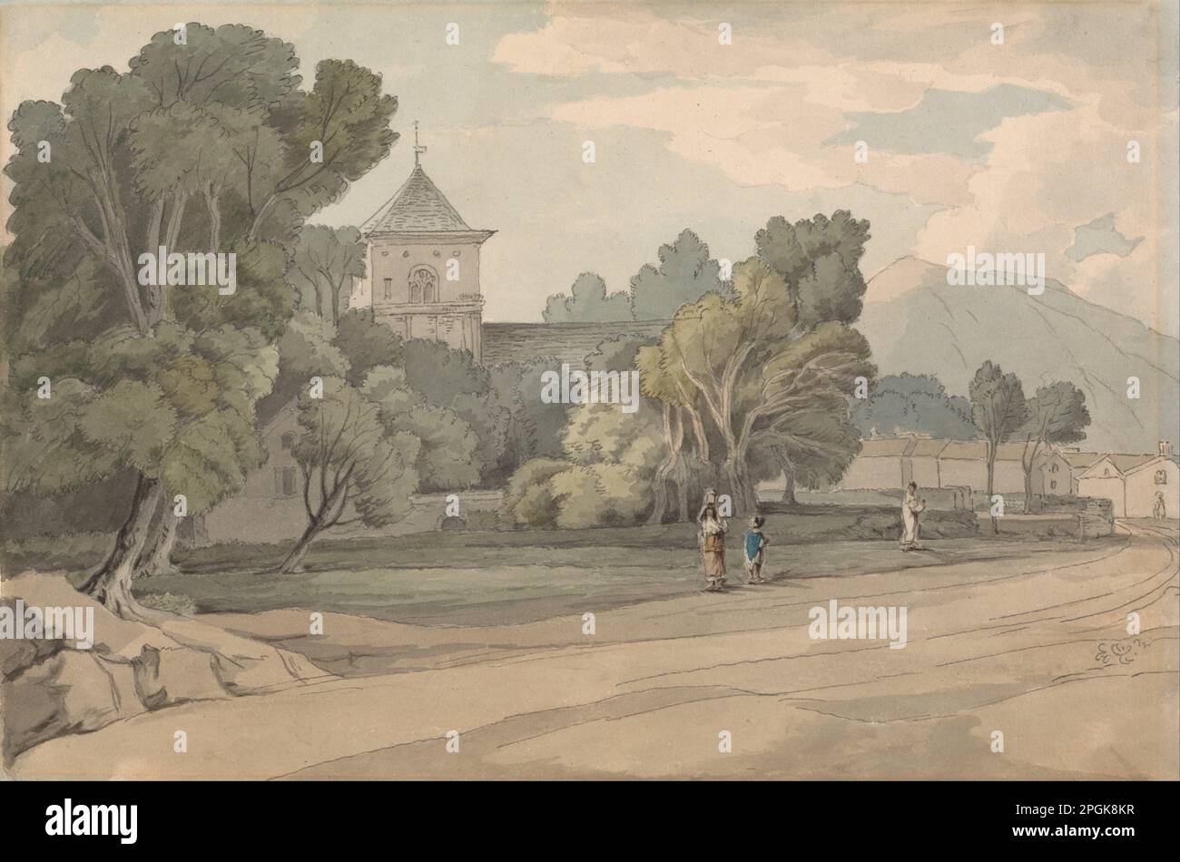 New Radnor by Francis Towne Stock Photo - Alamy