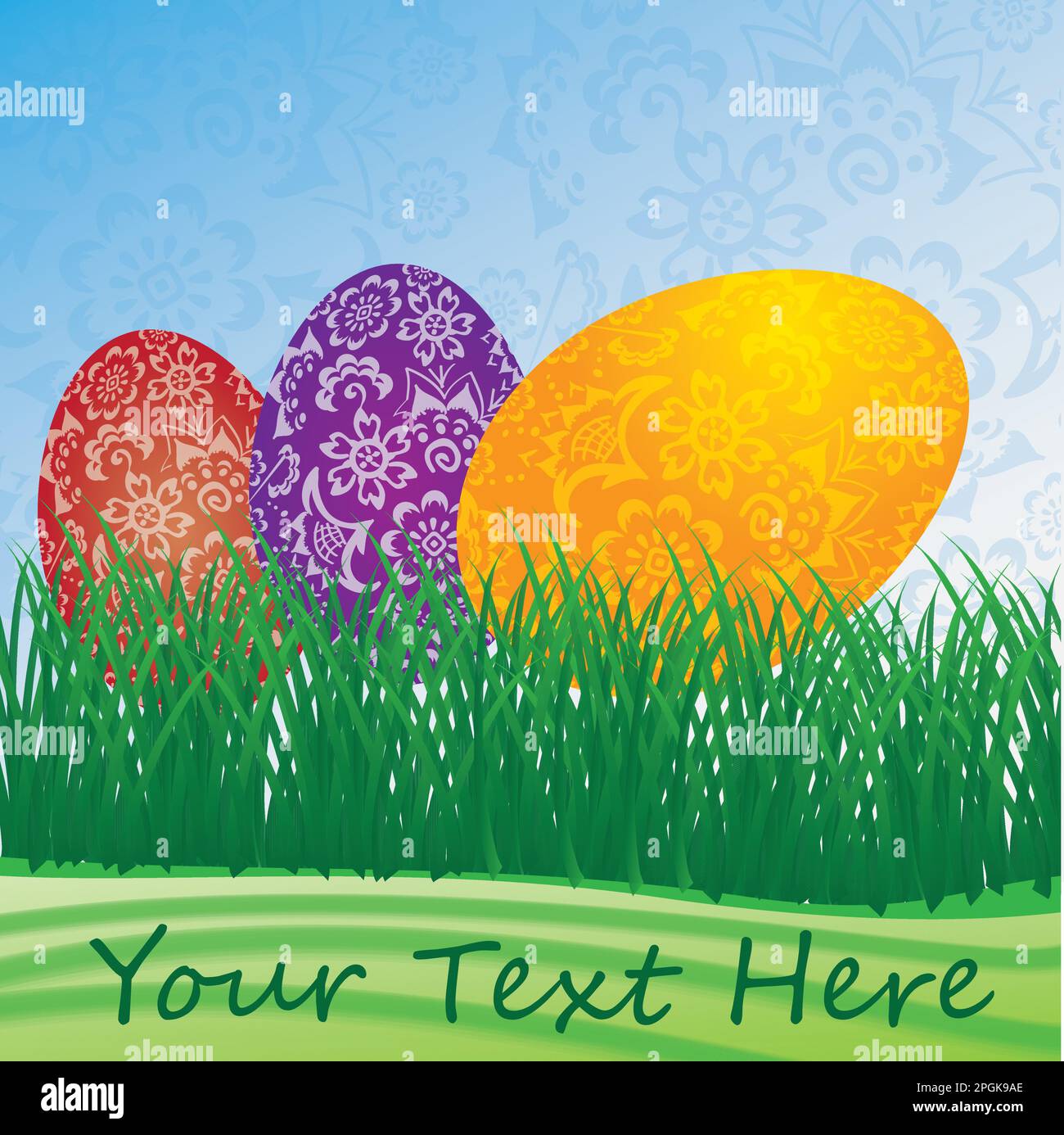 Easter Background or Card Template Stock Vector Image & Art - Alamy