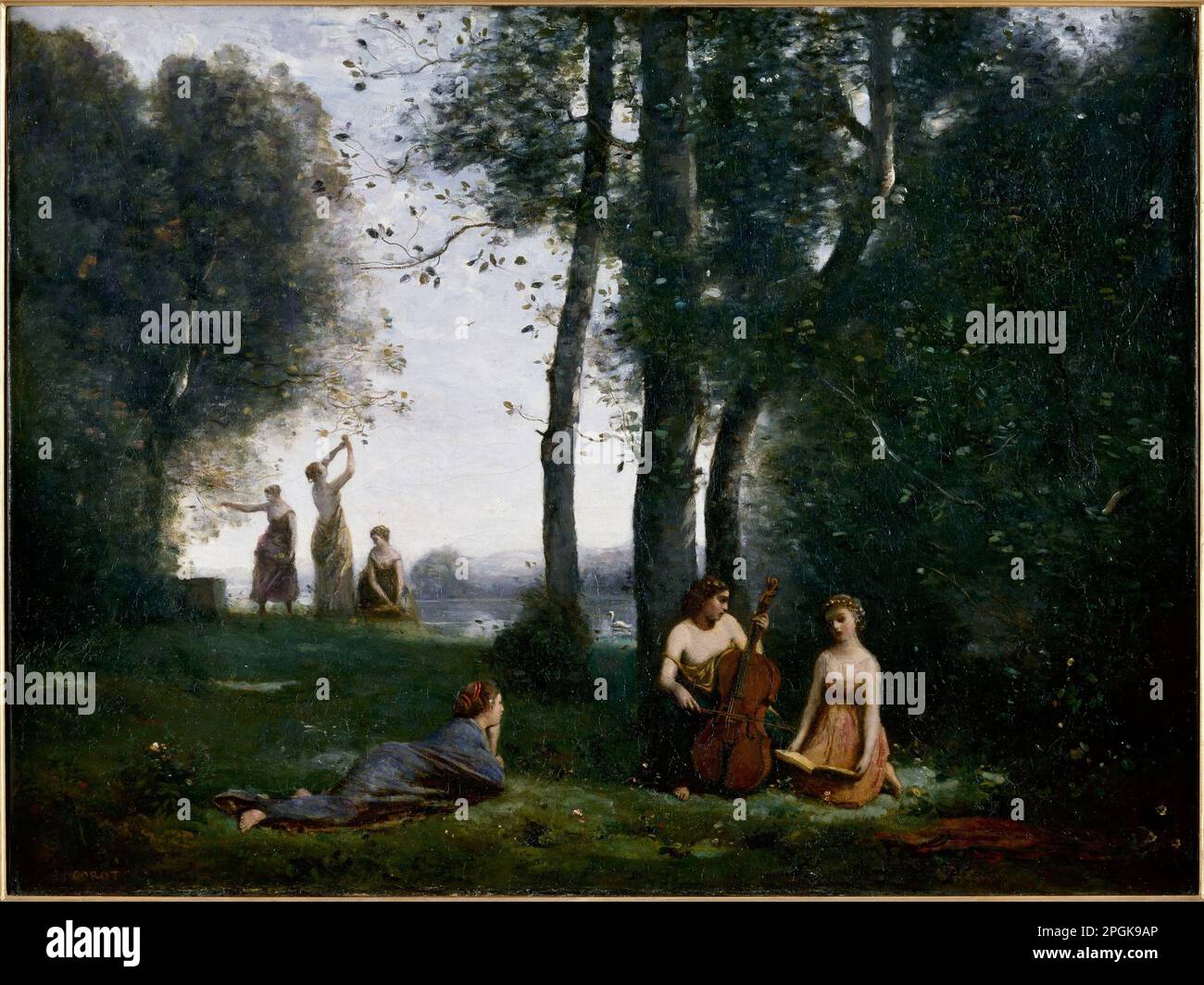 Pastoral concert by giorgione or titian hi-res stock photography and ...