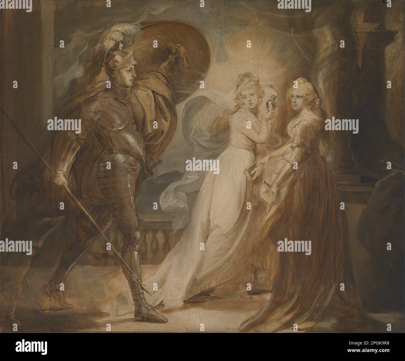 Study for 'The Red Cross Knight' circa 1793 by John Singleton Copley ...