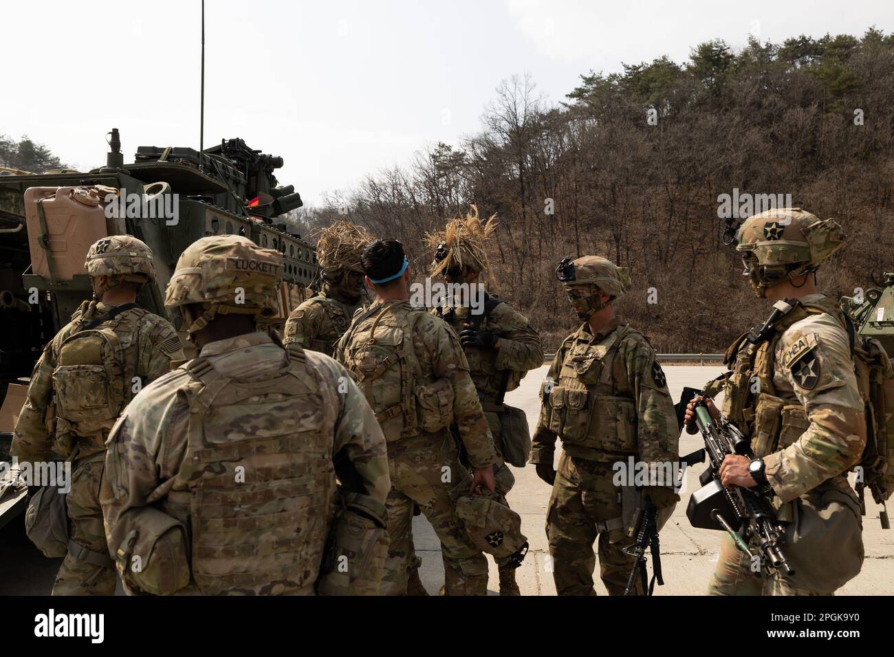 Seoul, South Korea. 22nd Mar, 2023. U.S. soldiers from the 2nd Infantry ...