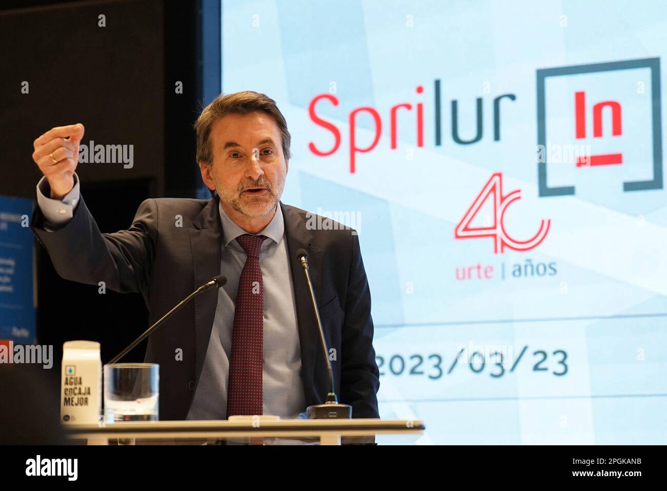 Repsol's CEO, Josu Jon Imaz, speaks during a conference entitled ...